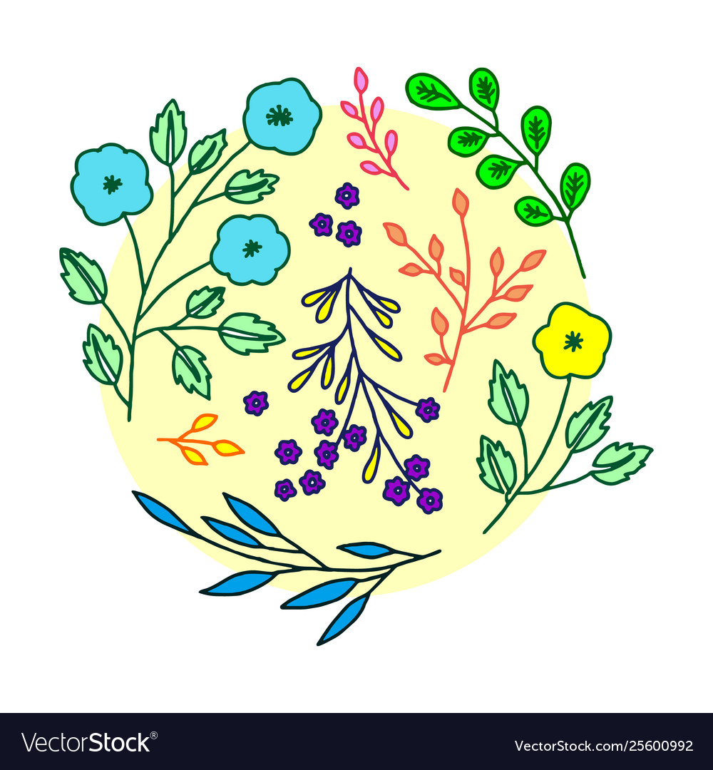 Graphical flower Royalty Free Vector Image - VectorStock