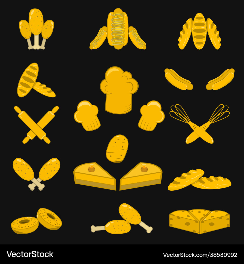 Icon picture food theme Royalty Free Vector Image