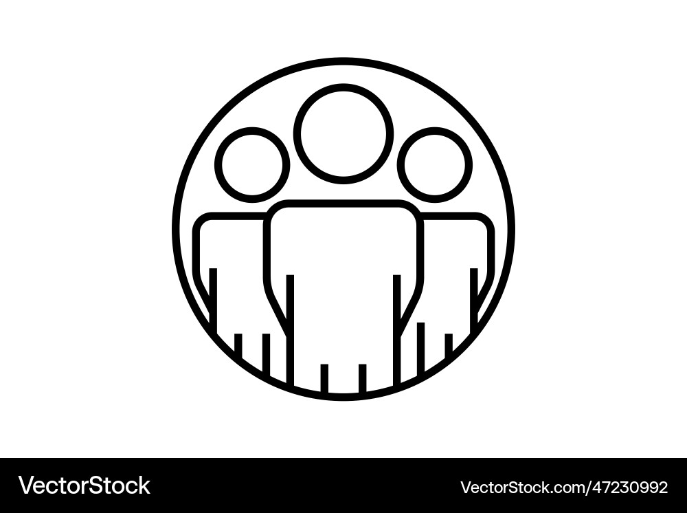 People icon icon related to connecting Royalty Free Vector