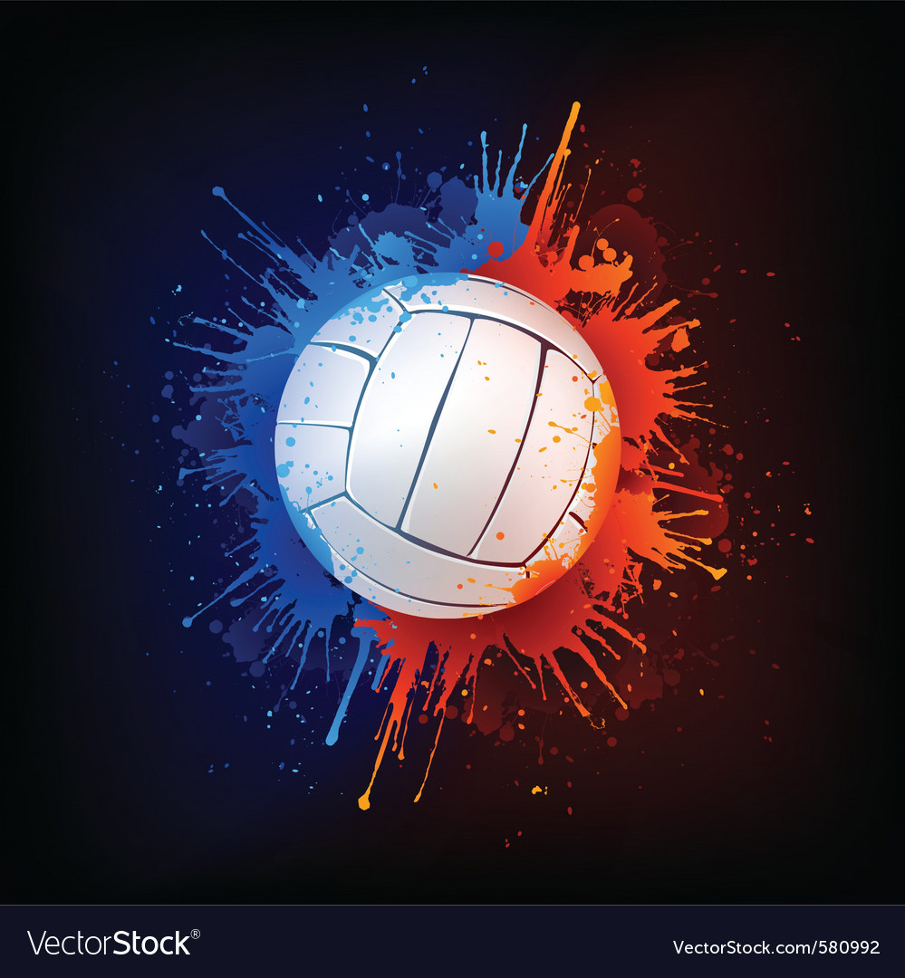 Volleyball Ball Royalty Free Vector Image Vectorstock