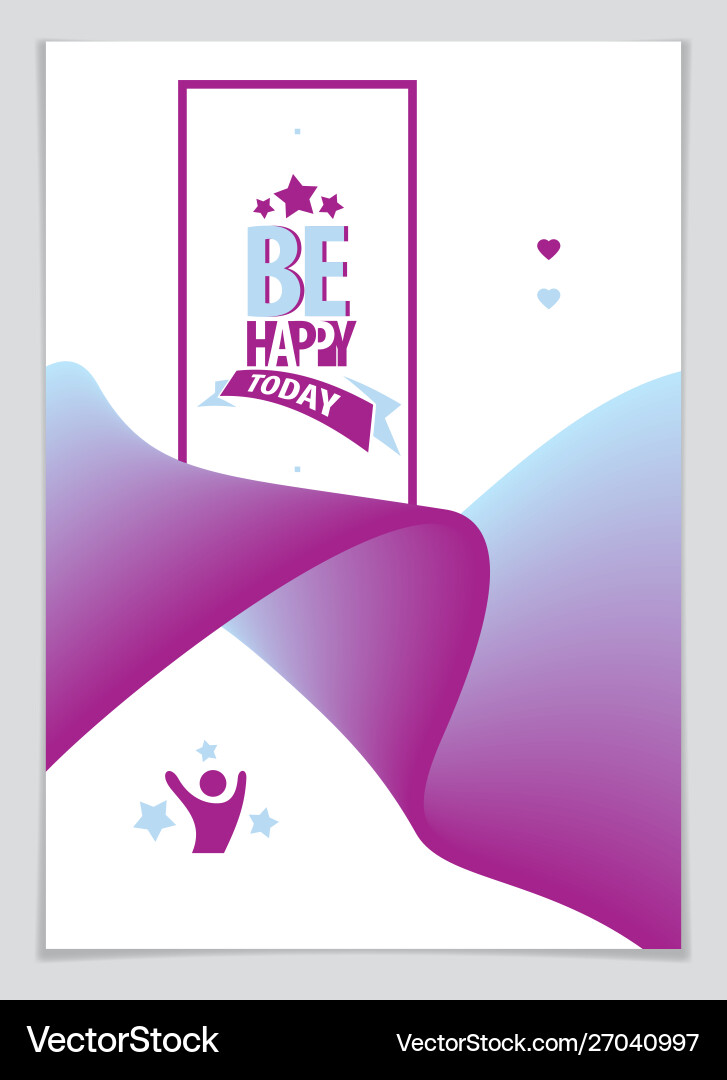 Birthday beautiful greeting card design includes Vector Image