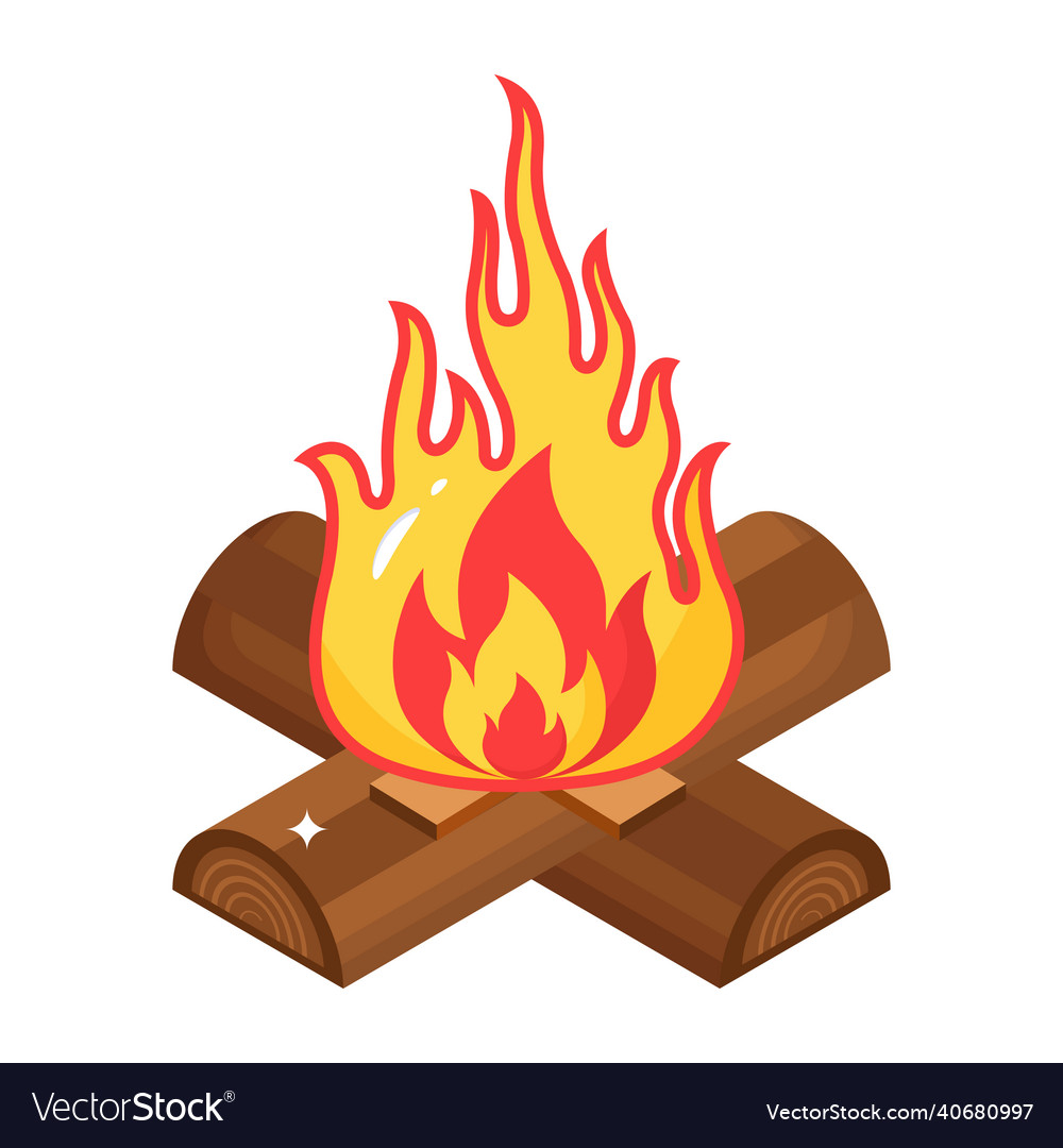 Bonfire Royalty Free Vector Image - VectorStock