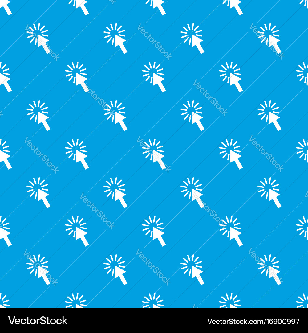 Click pattern seamless blue Royalty Free Vector Image