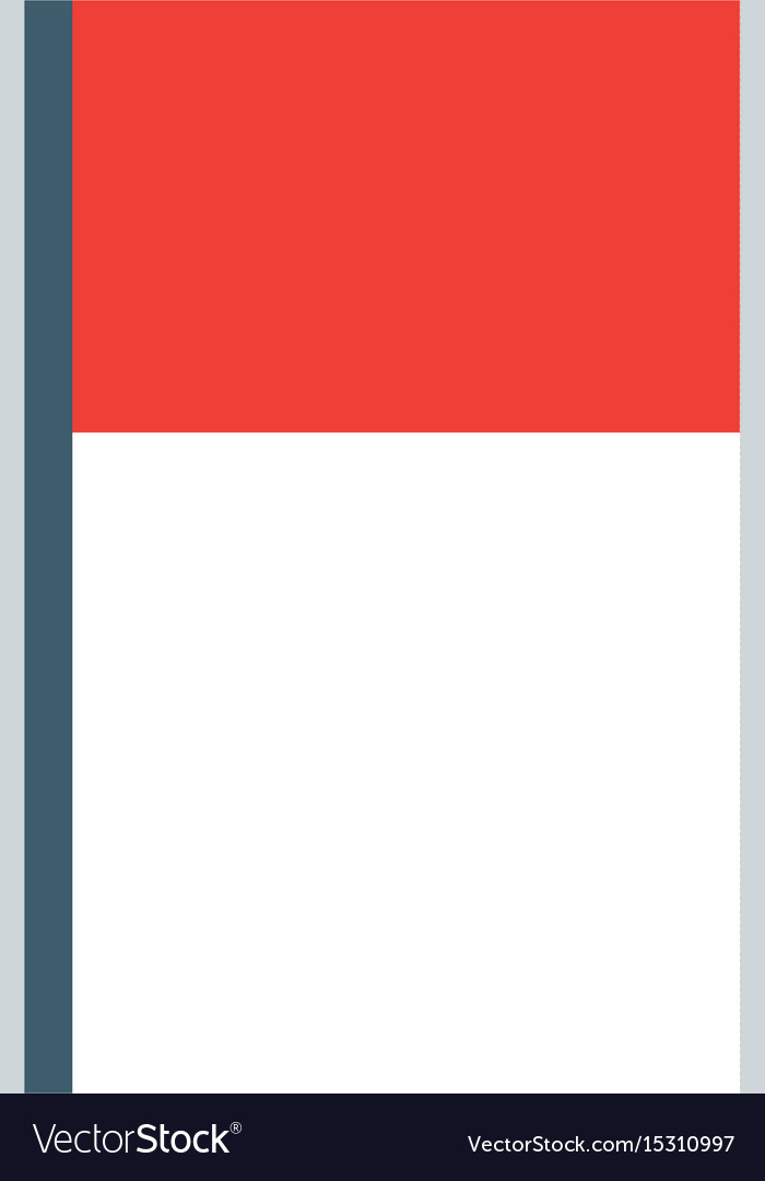 Flag pointer isolated icon Royalty Free Vector Image