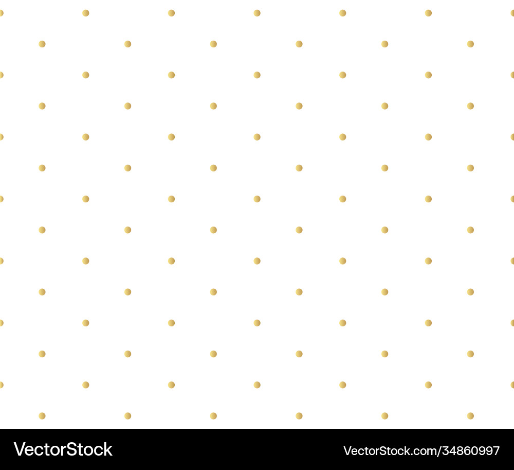 Gold polka dots pattern colorful holiday Vector Image