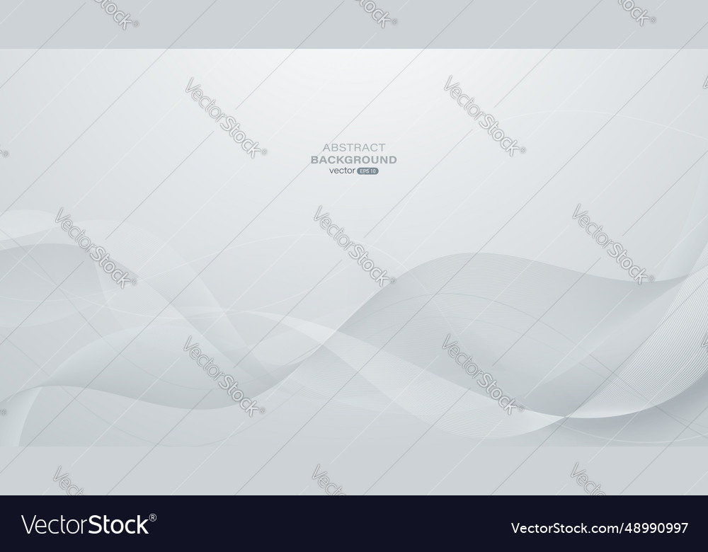 Gray gradient background with abstract dynamic Vector Image