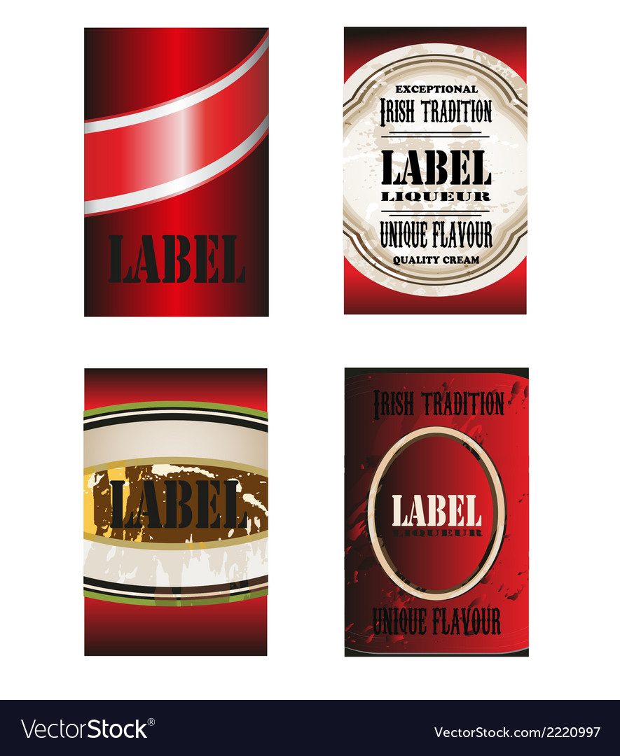 Label template Royalty Free Vector Image - VectorStock