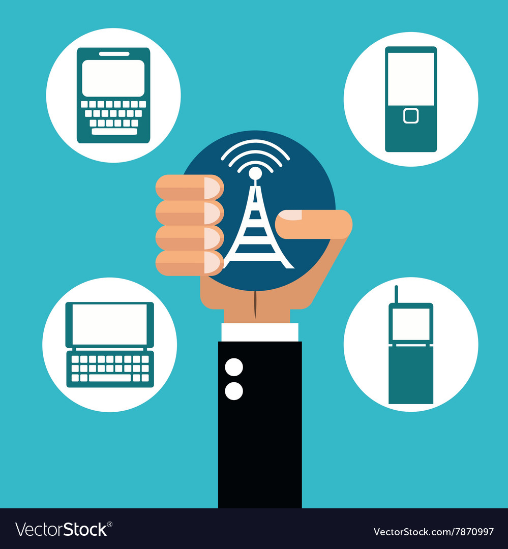 Mobile tools design Royalty Free Vector Image - VectorStock