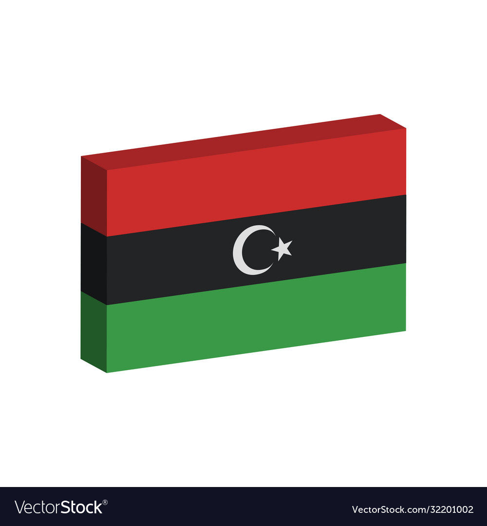 3d flag libya Royalty Free Vector Image - VectorStock 3d flag libya Royalty Free Vector Image - VectorStock