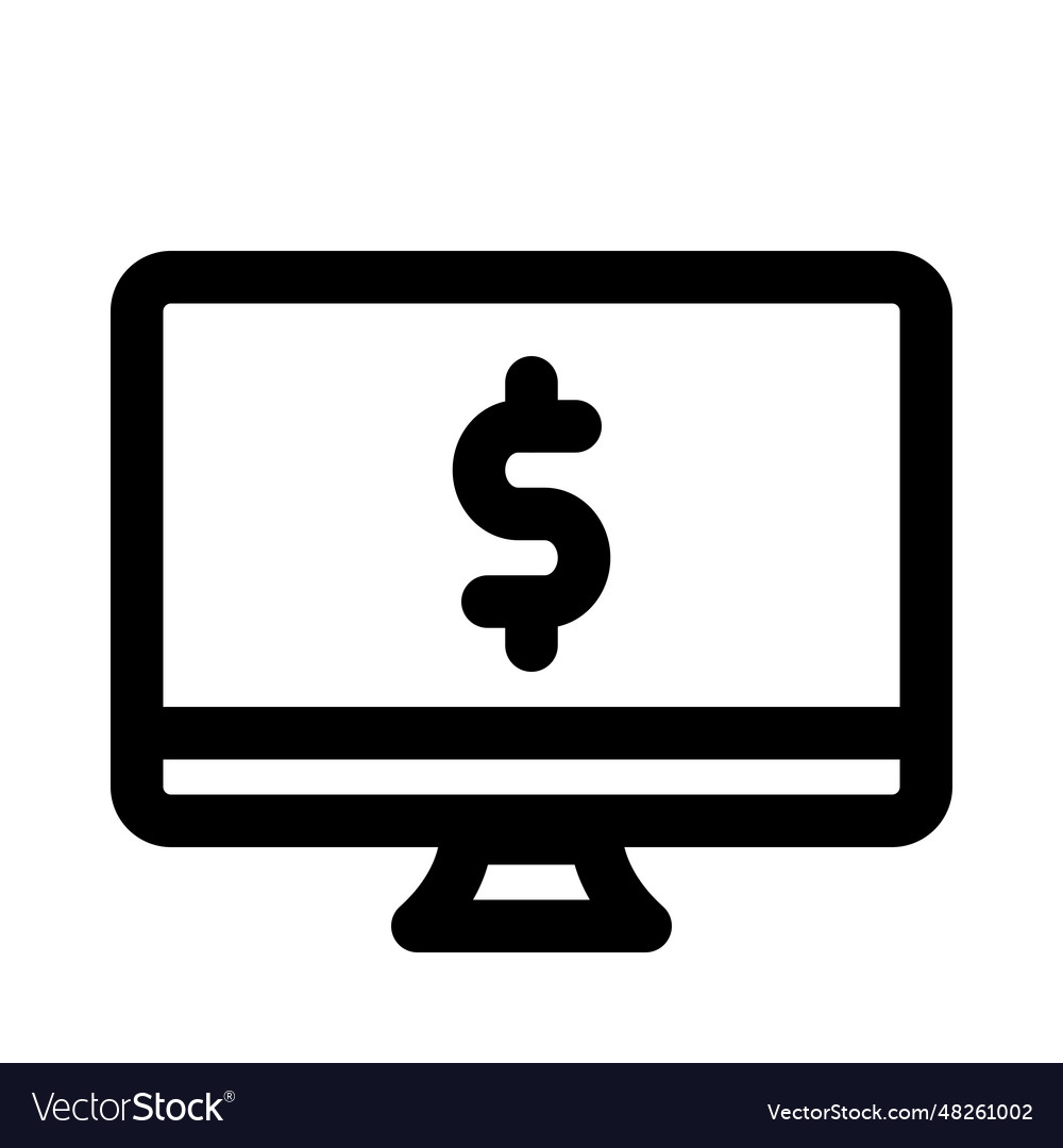 Billing receipt made through computer Royalty Free Vector