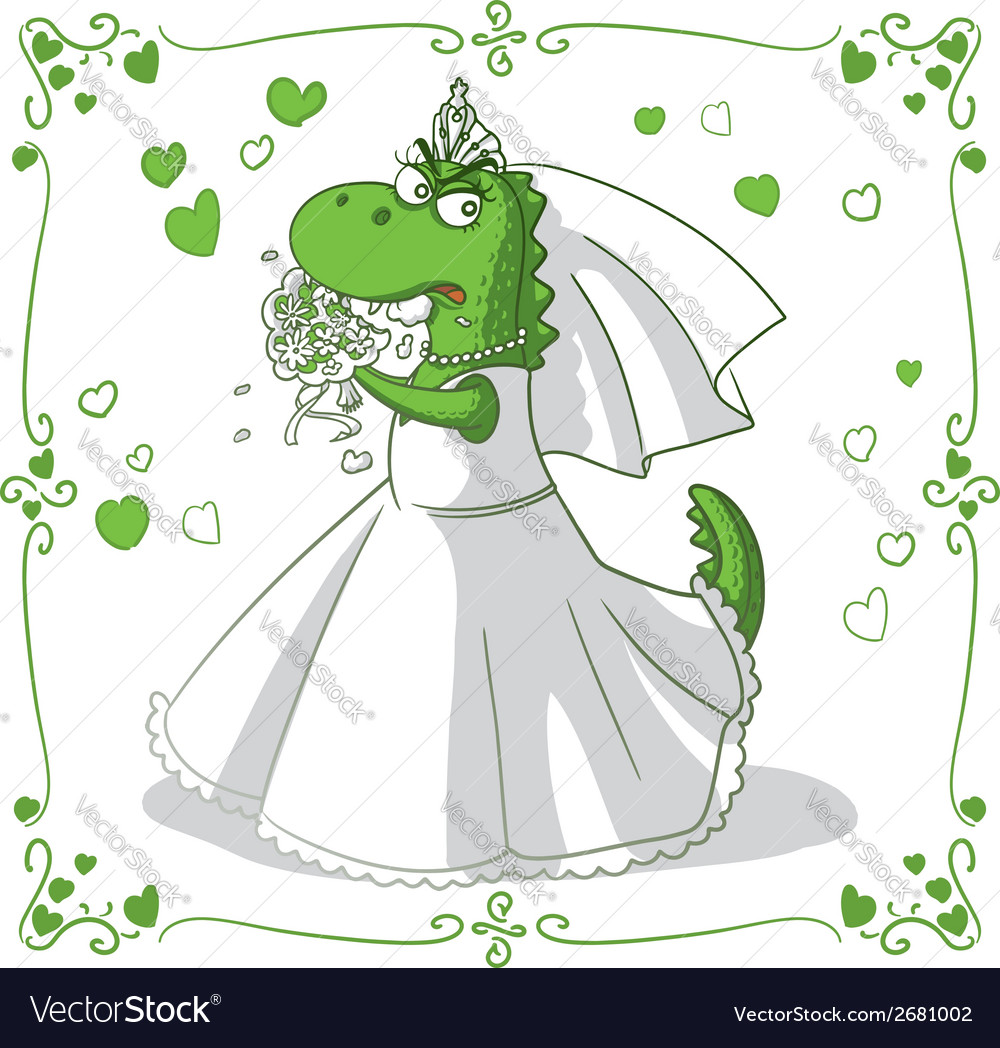 Bridezilla Cartoon Royalty Free Vector Image - VectorStock