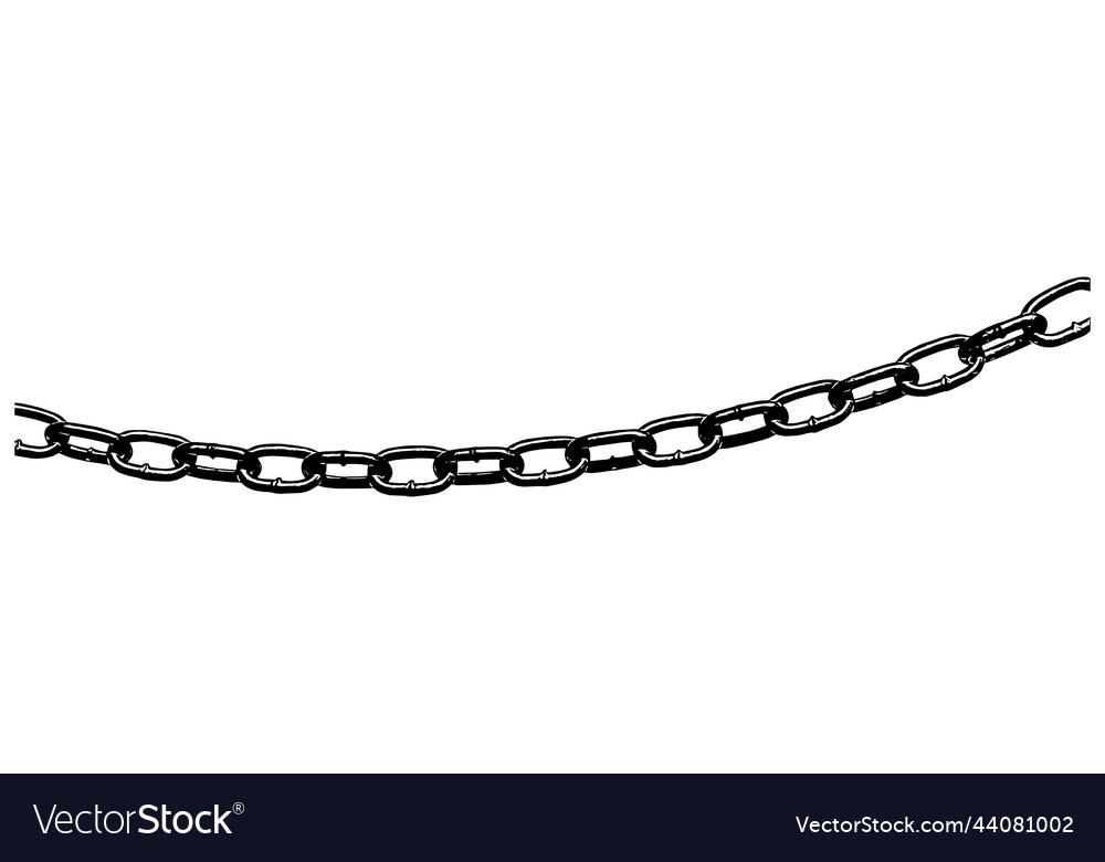 Chain link Royalty Free Vector Image - VectorStock