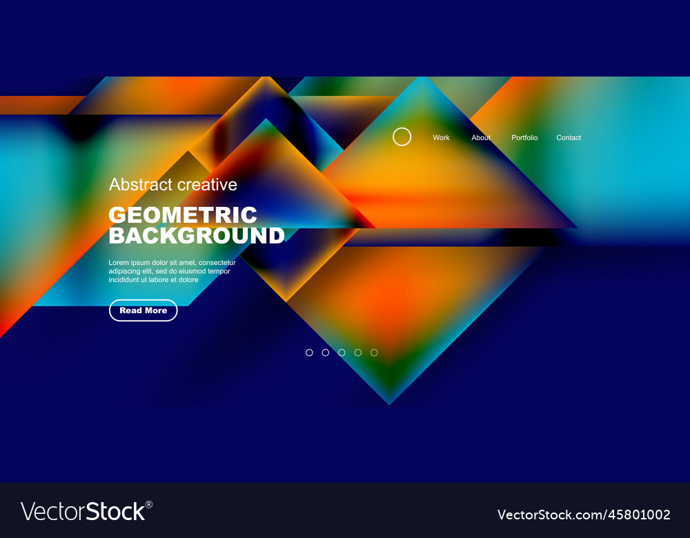 Geometric elements - squares and triangles Vector Image