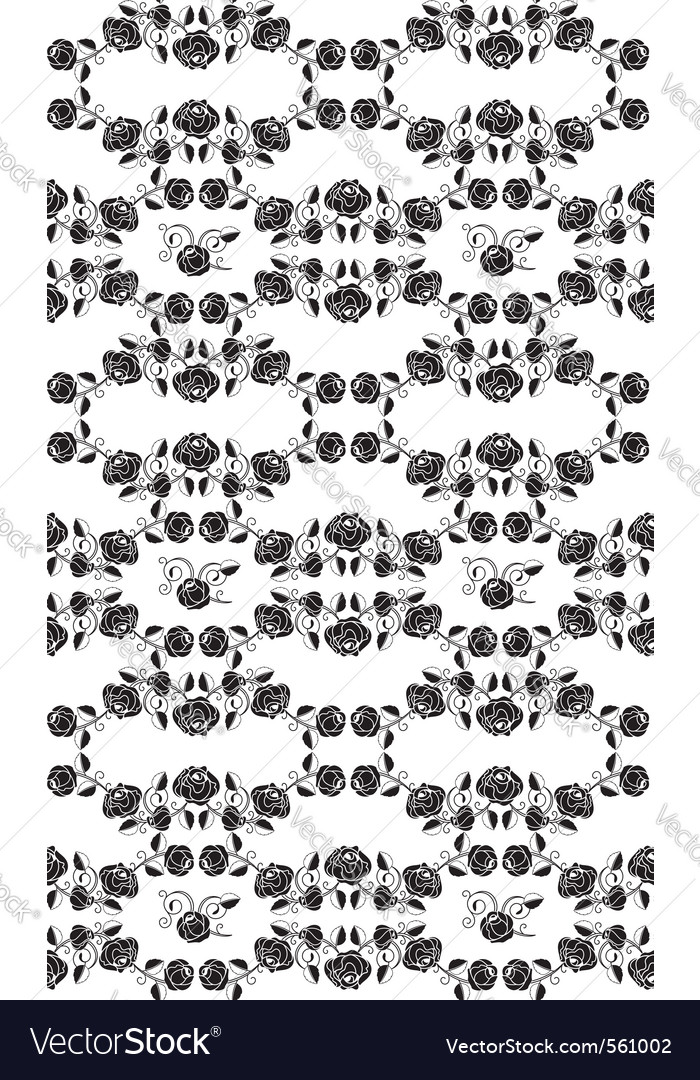 Rose pattern Royalty Free Vector Image - VectorStock