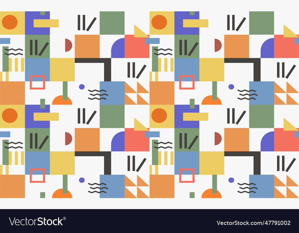 Seamless abstract colorful geometric pattern Vector Image