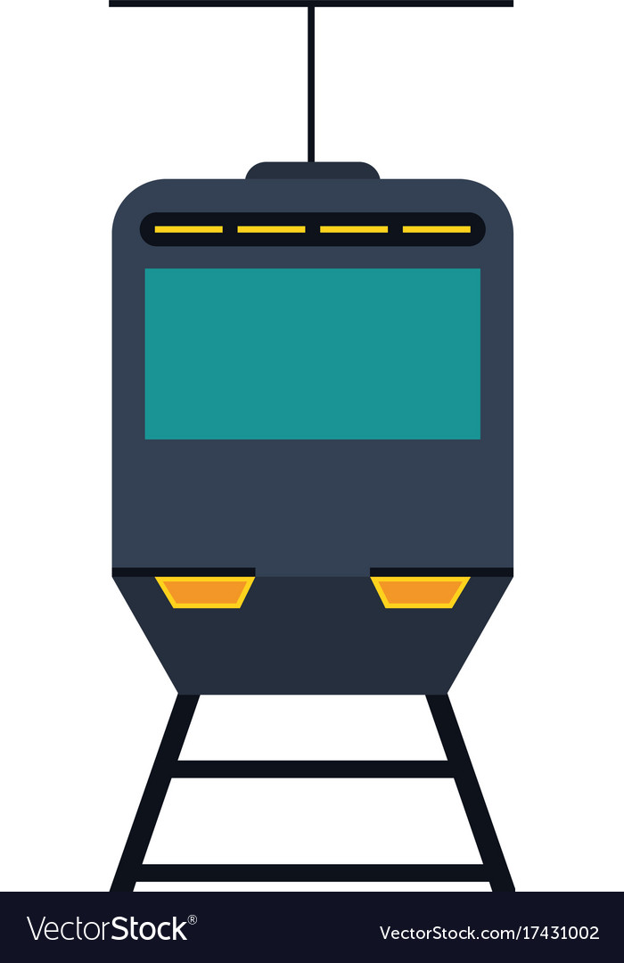 Train frontview icon image Royalty Free Vector Image