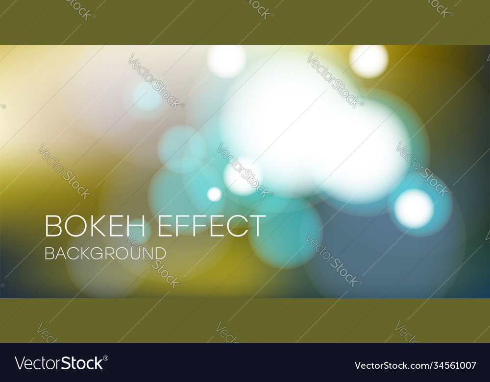 Abstract bokeh lights background blur effect Vector Image
