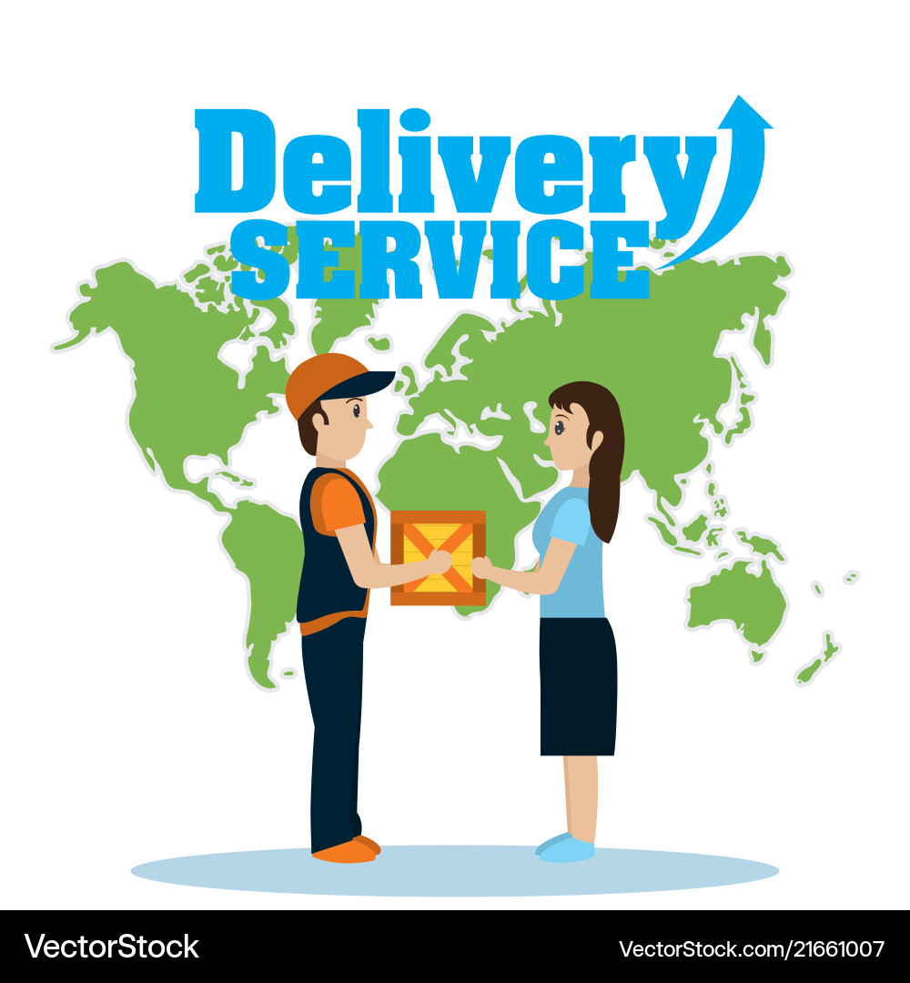 Delivery service concept Royalty Free Vector Image