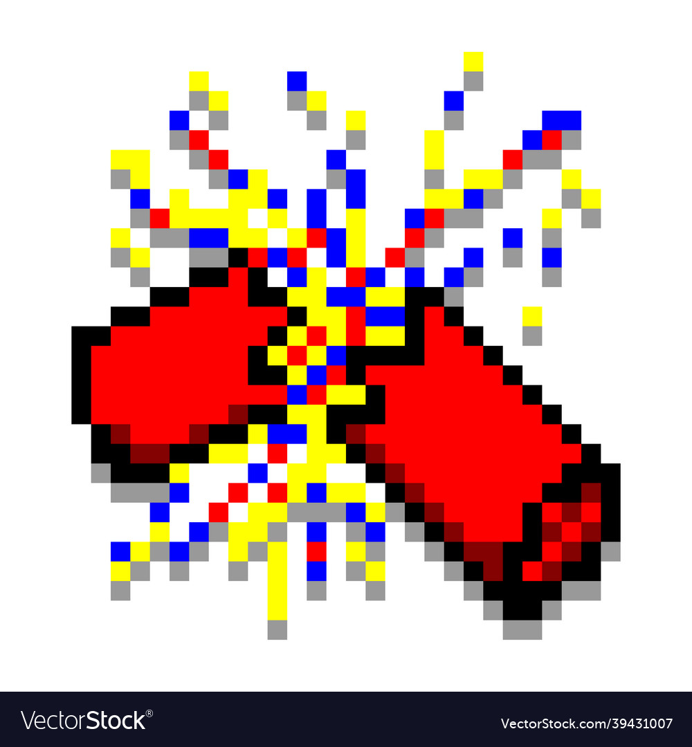 Dynamite pixel art Royalty Free Vector Image - VectorStock