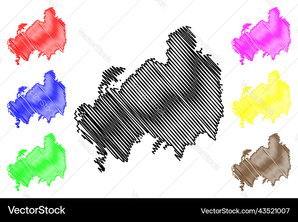 Orust island kingdom of sweden map scribble Vector Image