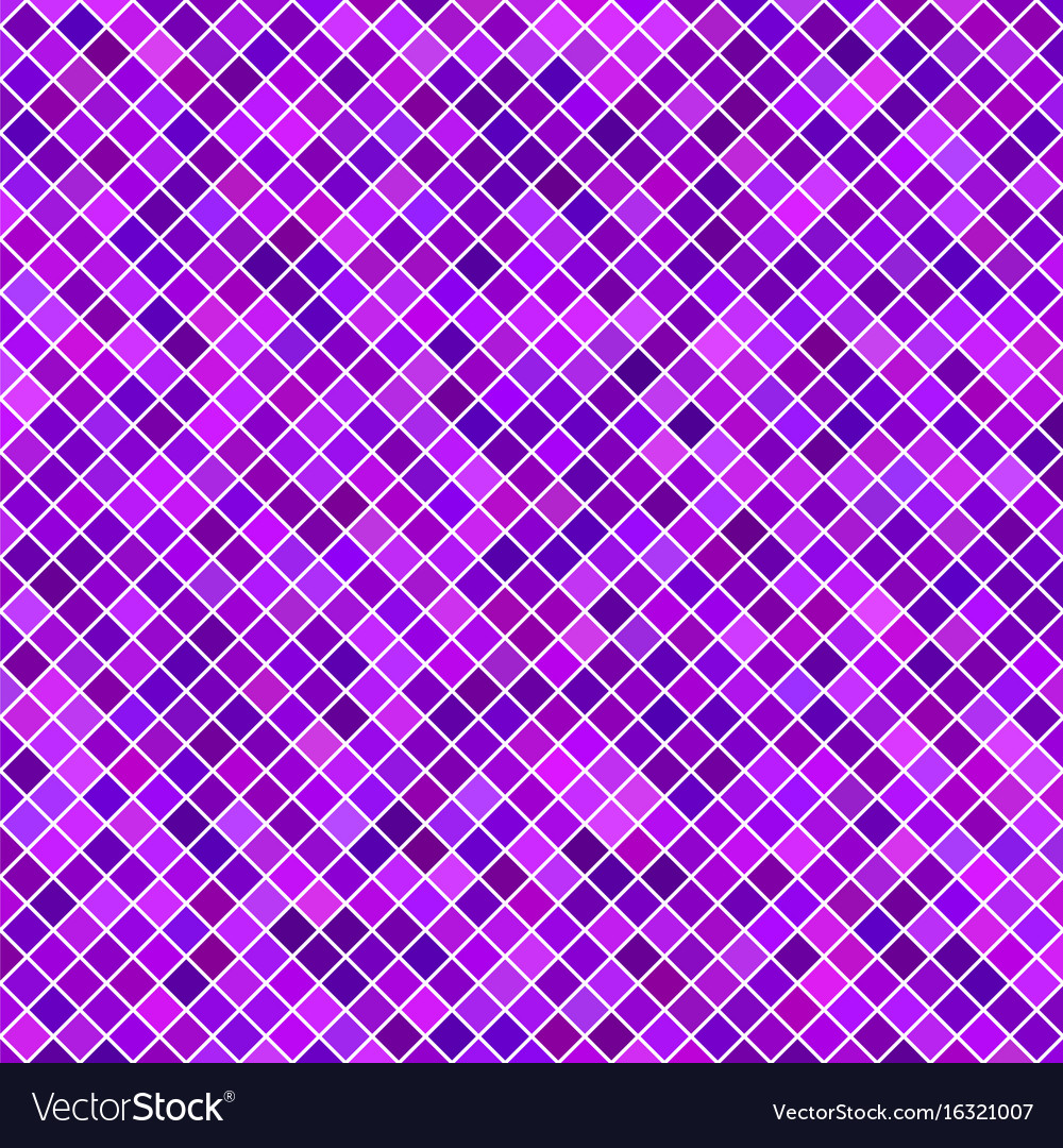 Purple diagonal square pattern background Vector Image