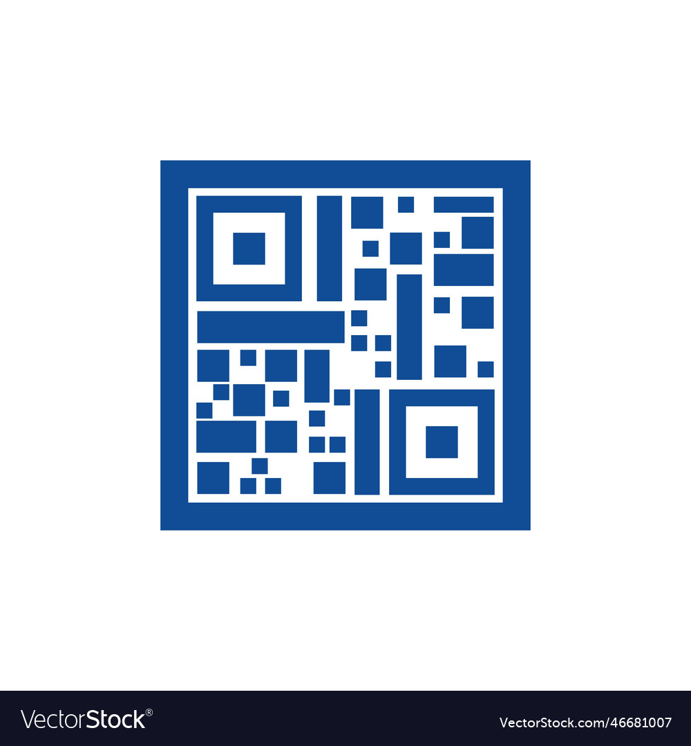 Qr code logo design Royalty Free Vector Image - VectorStock