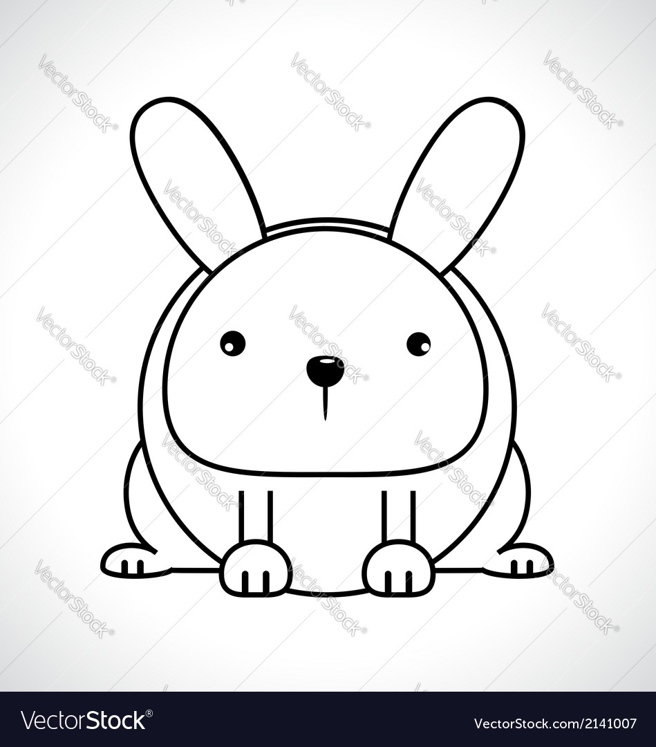 Rabbit icon Royalty Free Vector Image - VectorStock