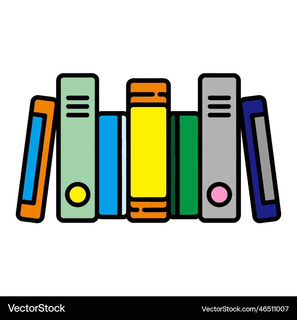 School folders icon outline folders icon Vector Image