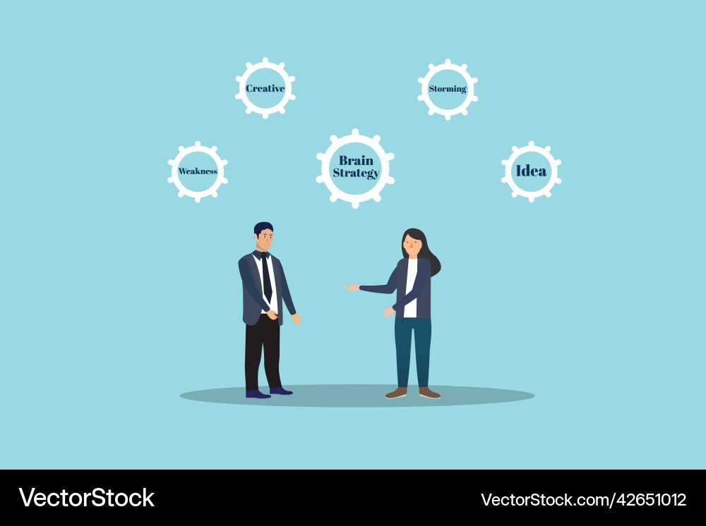 Businessman conversation concept and a man Vector Image