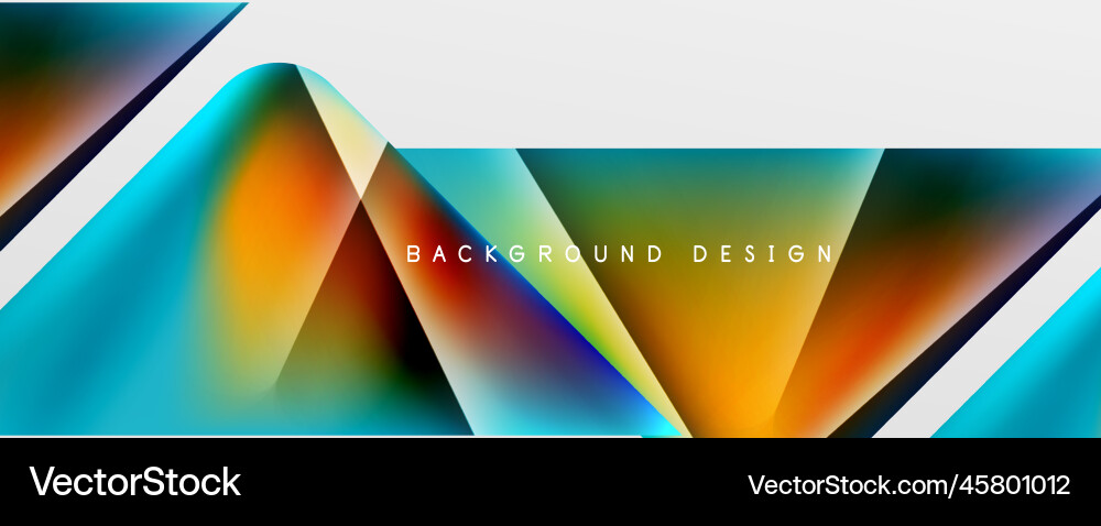Triangle fluid color gradient abstract background Vector Image