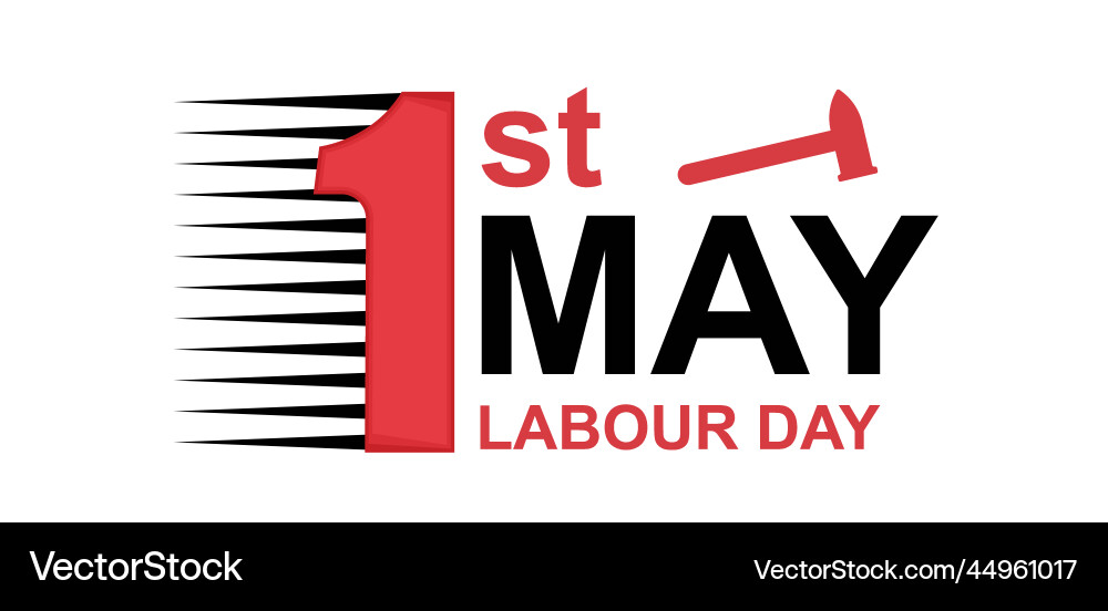 1st of may logo Royalty Free Vector Image - VectorStock