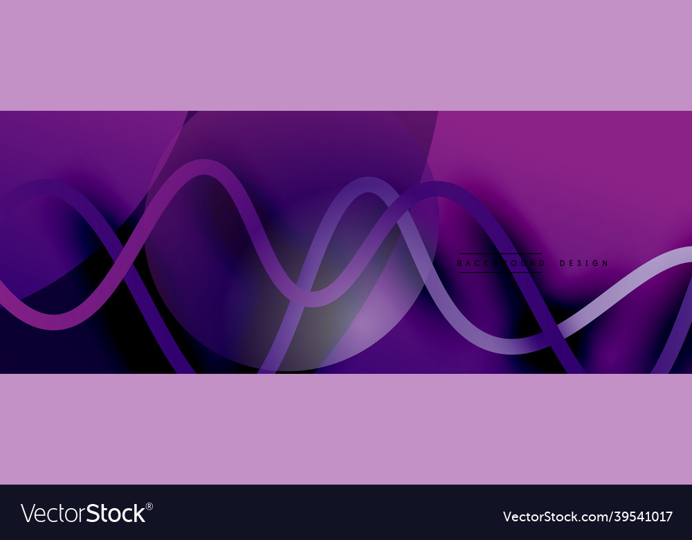 Abstract gradient background with wave line Vector Image