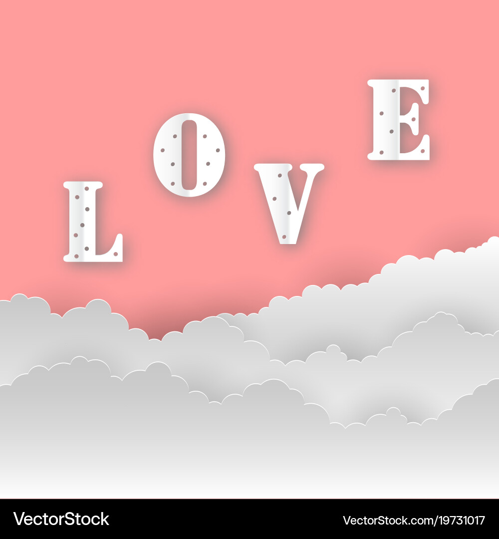 Abstract love backgroundlove romantic messages Vector Image