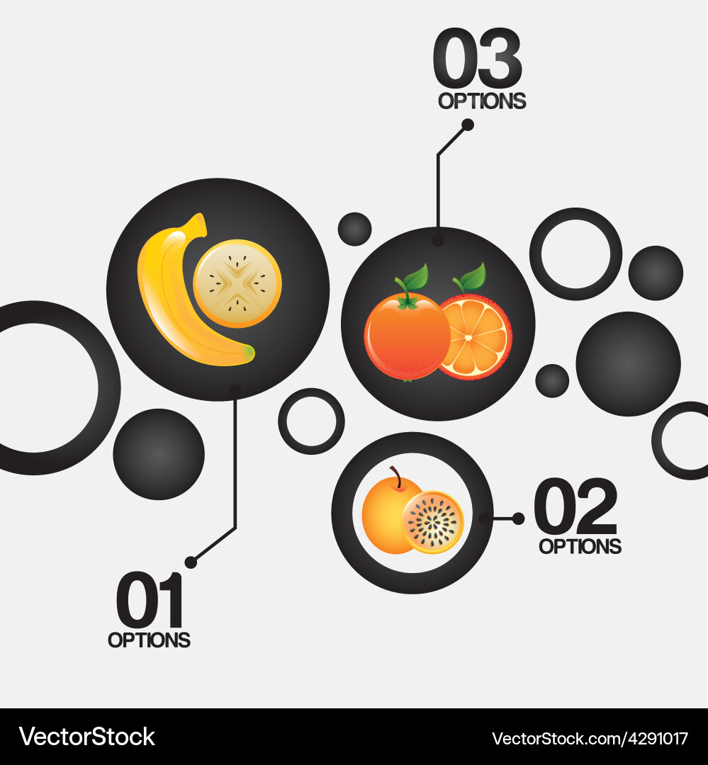 Healthy food infographics Royalty Free Vector Image