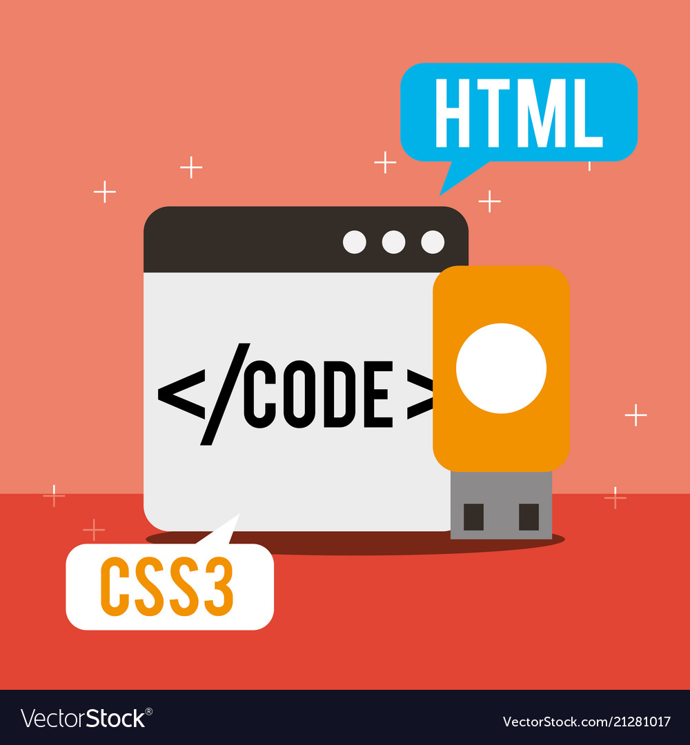 Program coding website Royalty Free Vector Image