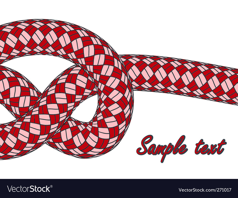 Rope knot Royalty Free Vector Image - VectorStock