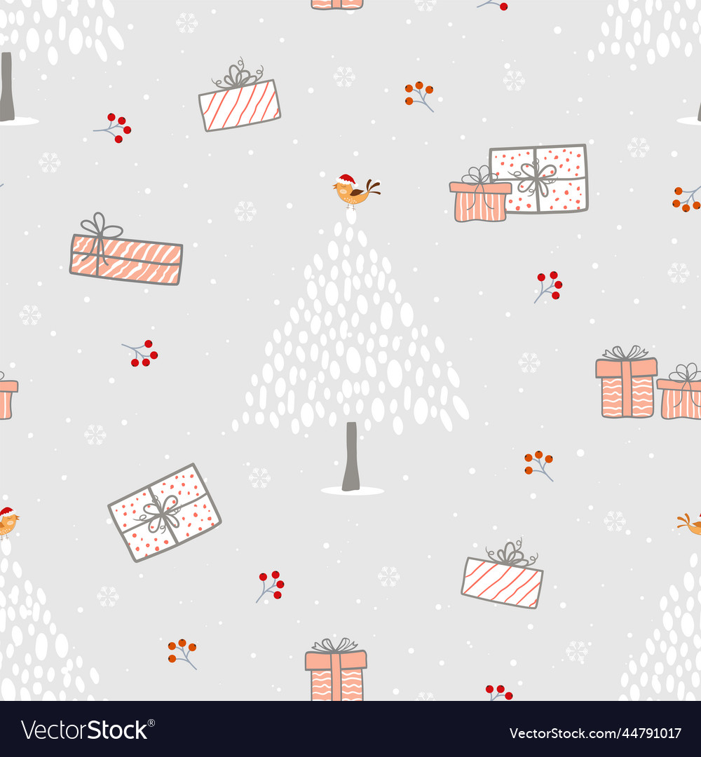 Winter holiday seamless pattern Royalty Free Vector Image Winter holiday seamless pattern Royalty Free Vector Image