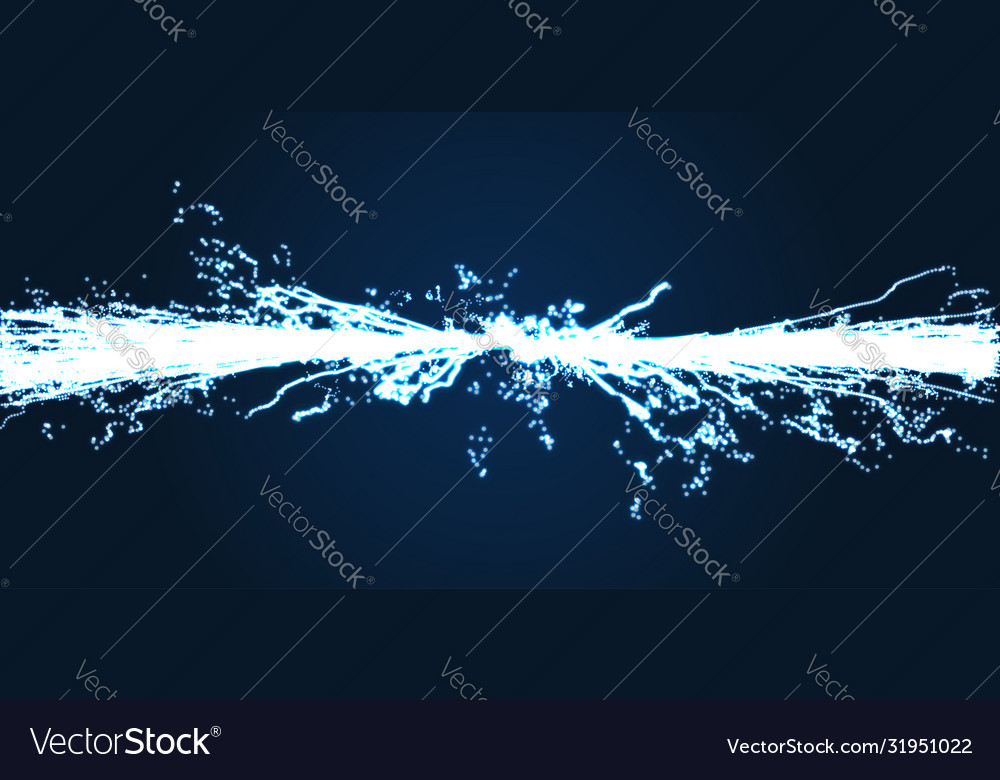 Electricity lighting effects array with dynamic Vector Image