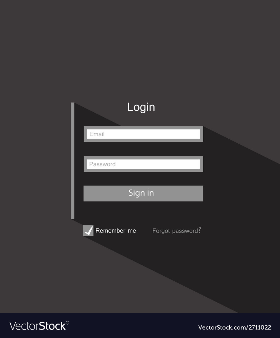 Login Royalty Free Vector Image - VectorStock