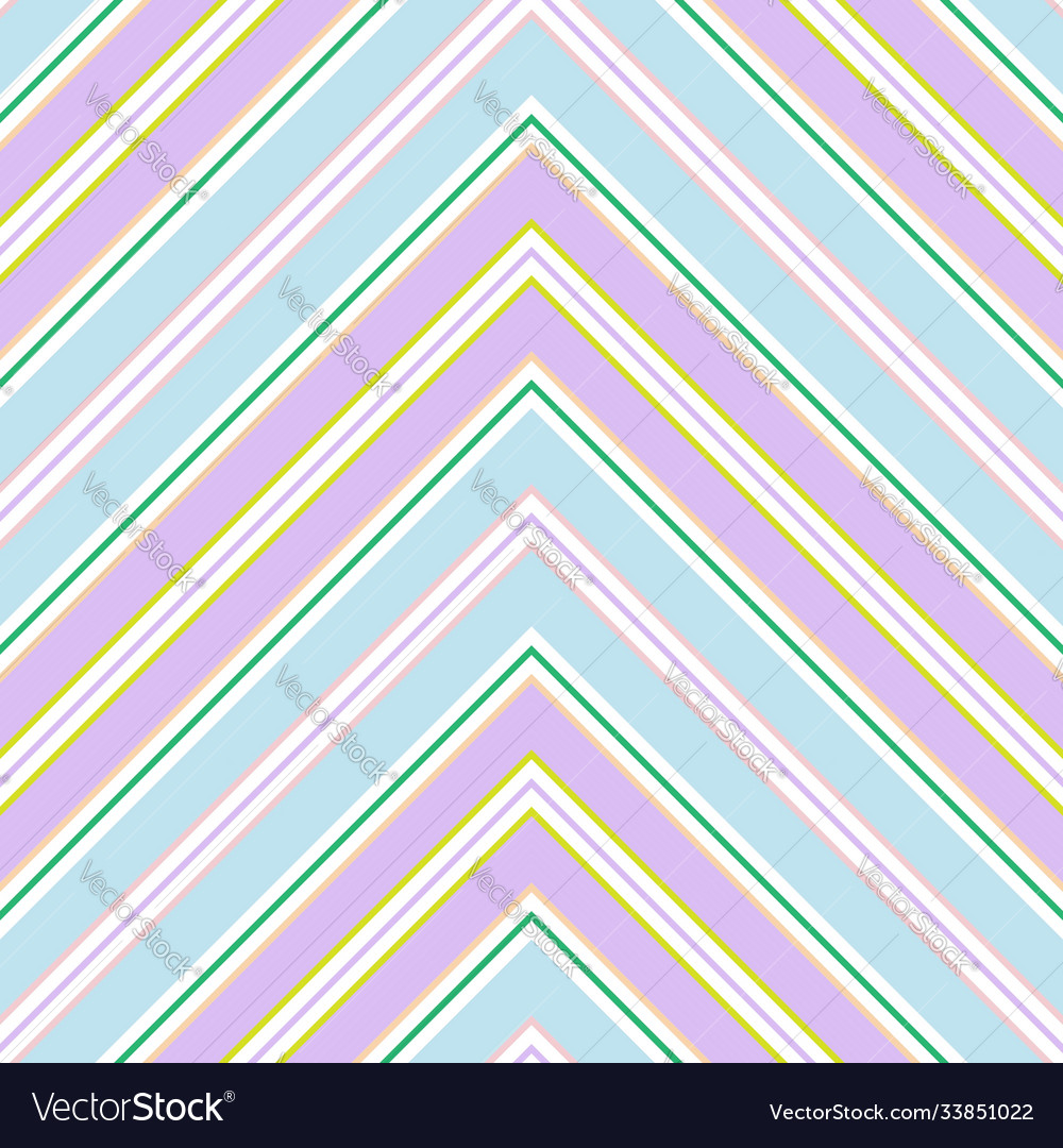 Rainbow chevron diagonal stripes seamless pattern Vector Image