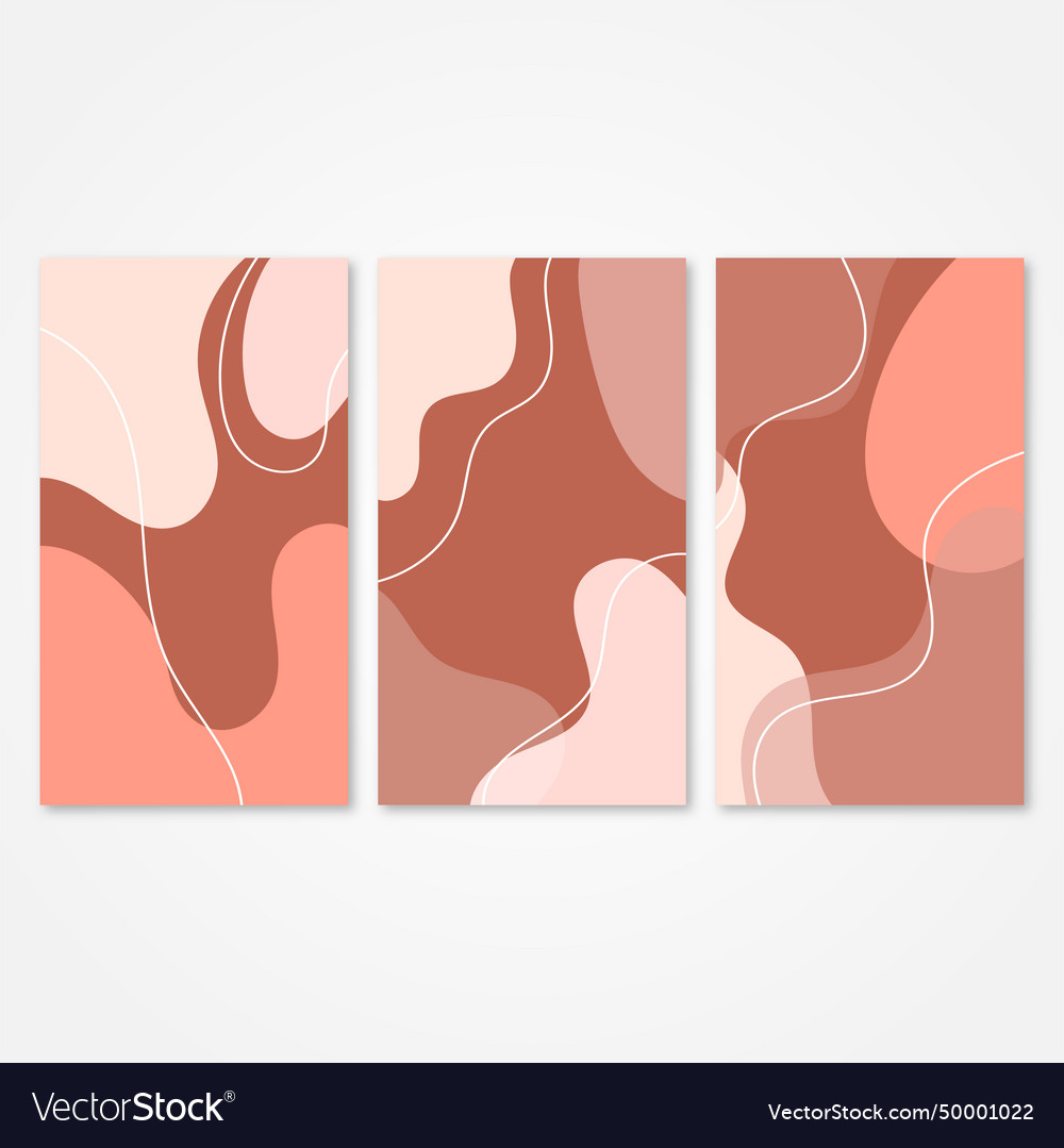 Set abstract background portrait Royalty Free Vector Image