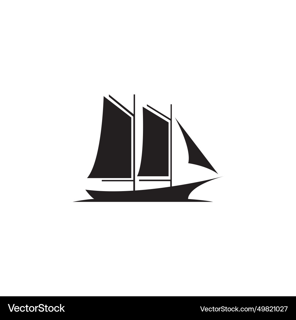 Boat icon logo design Royalty Free Vector Image