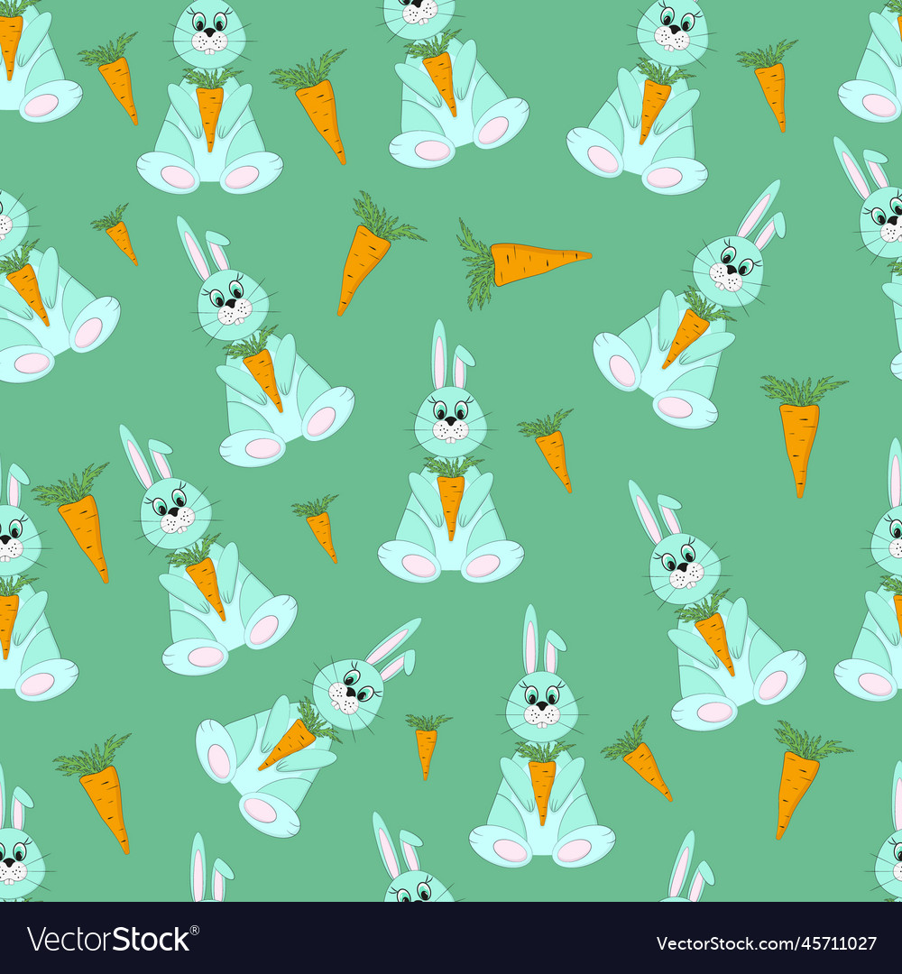 Bunny pattern Royalty Free Vector Image - VectorStock