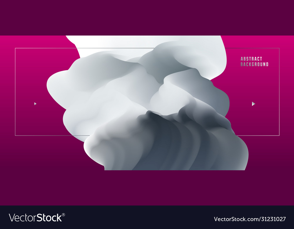 Dimensional gradient shape element for design Vector Image