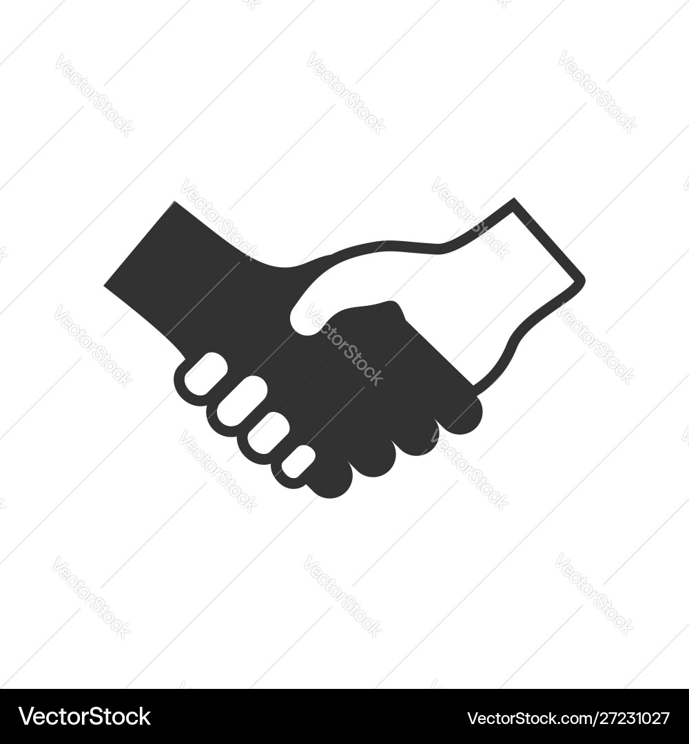Handshake deal icon symbol design Royalty Free Vector Image