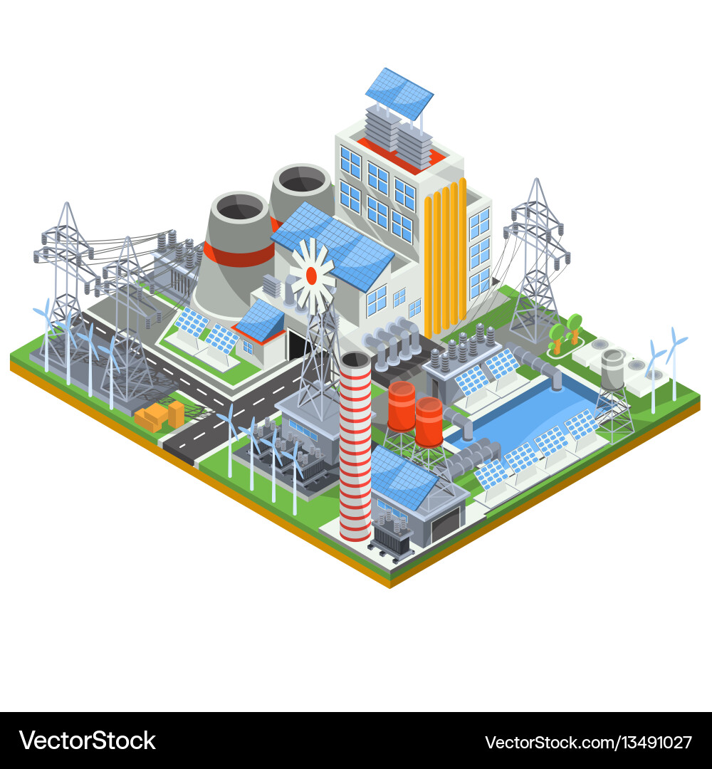 Isometric of a thermal thermal Royalty Free Vector Image