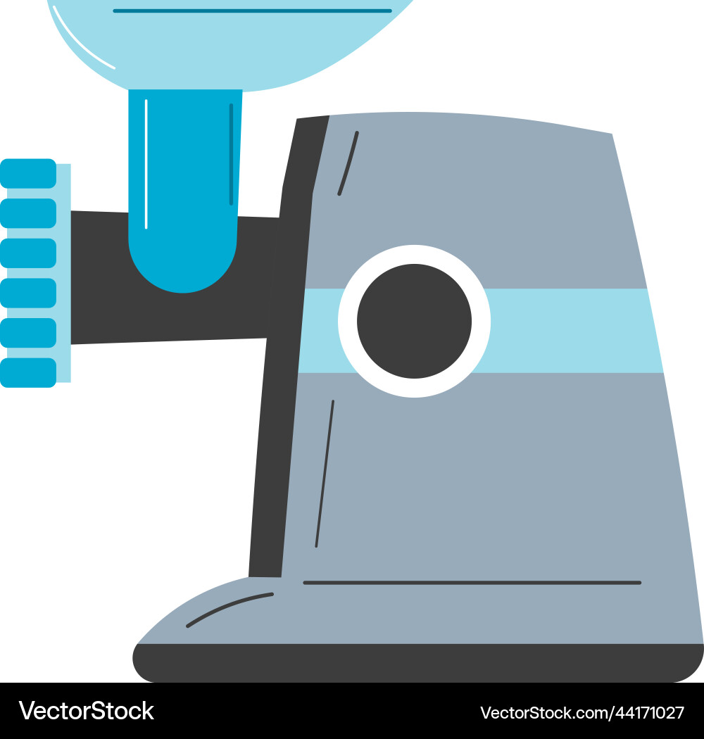 Meat grinder electric appliances for kitchen Vector Image