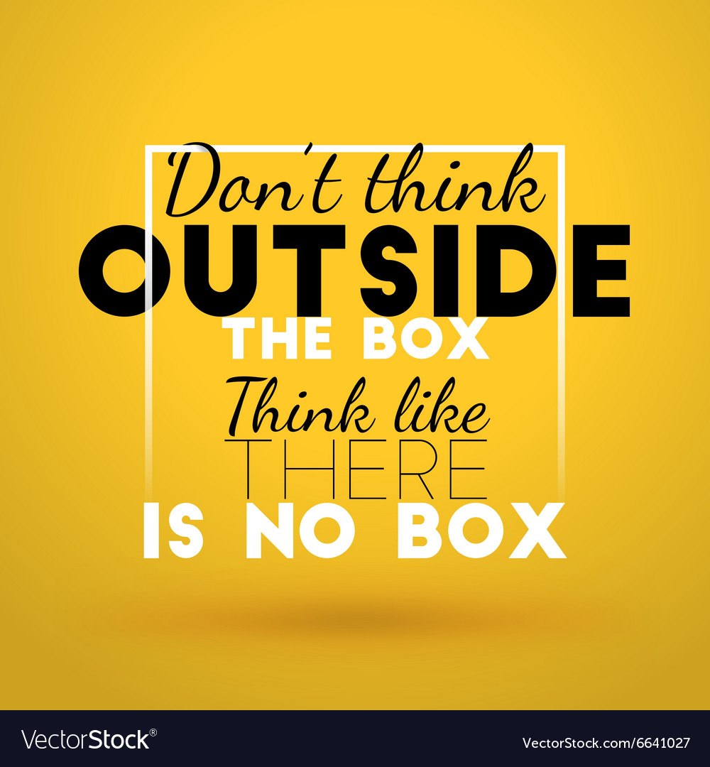 Motivational typographic quote - dont think Vector Image Motivational typographic quote - dont think Vector Image