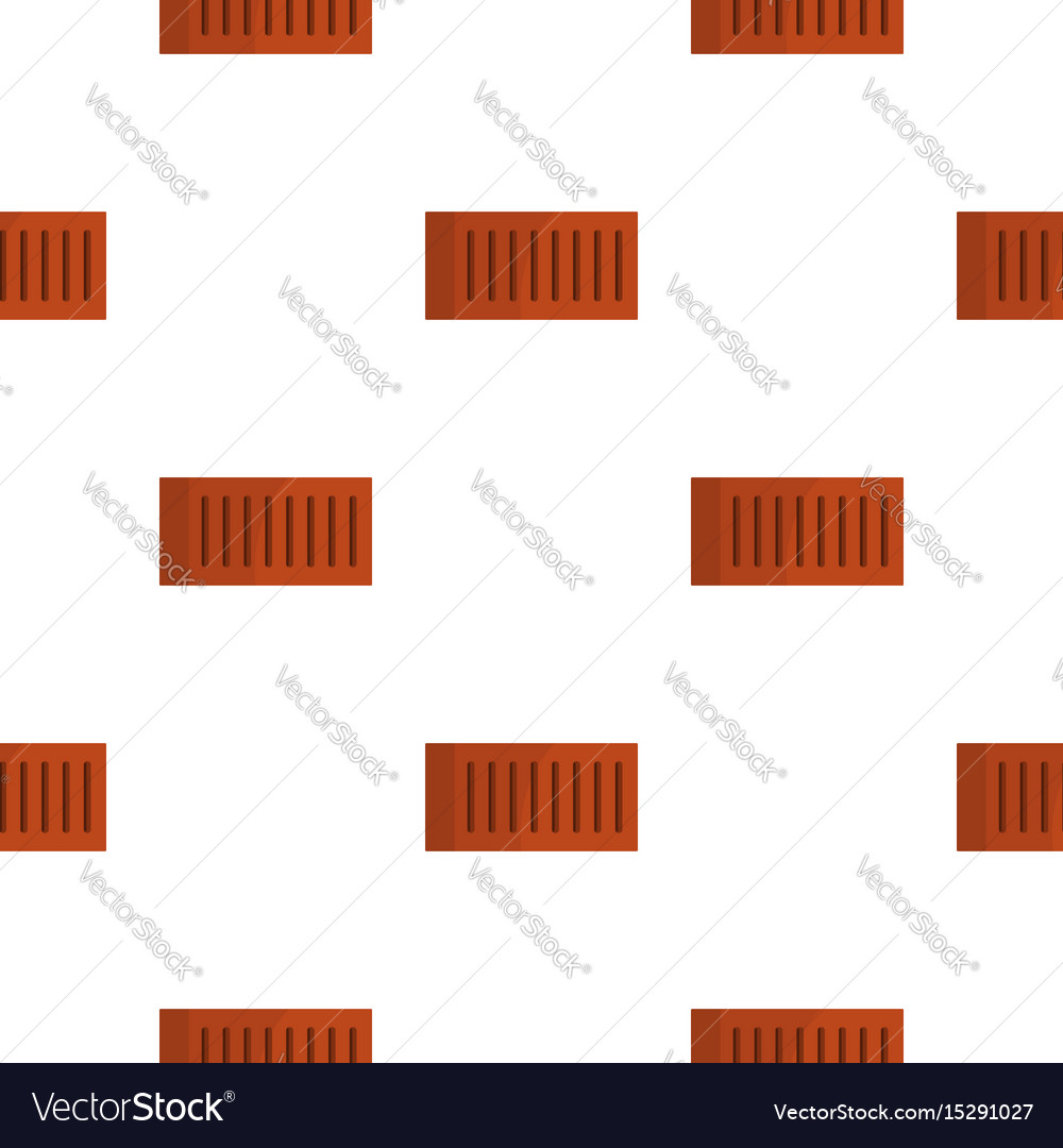 Orange brick pattern flat Royalty Free Vector Image