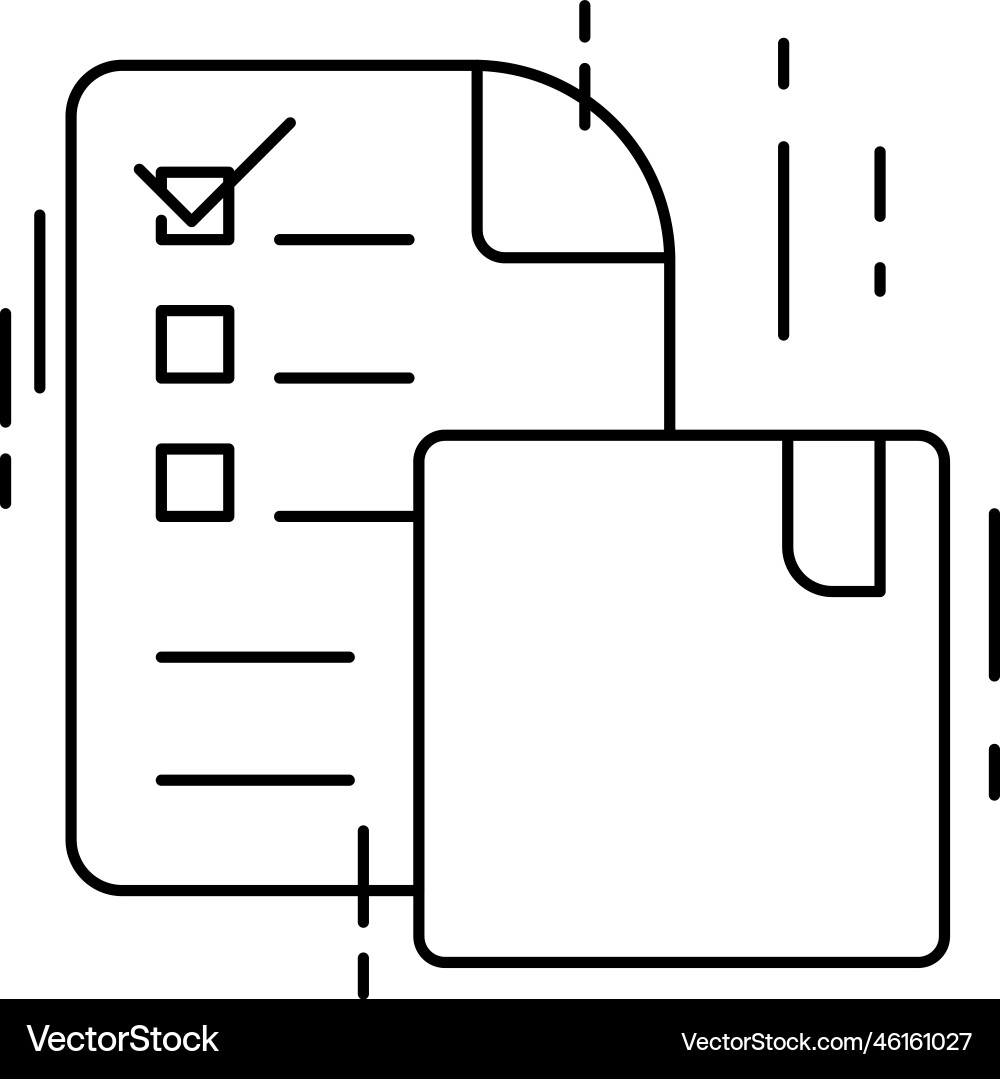 Package check delivery service icons with black Vector Image